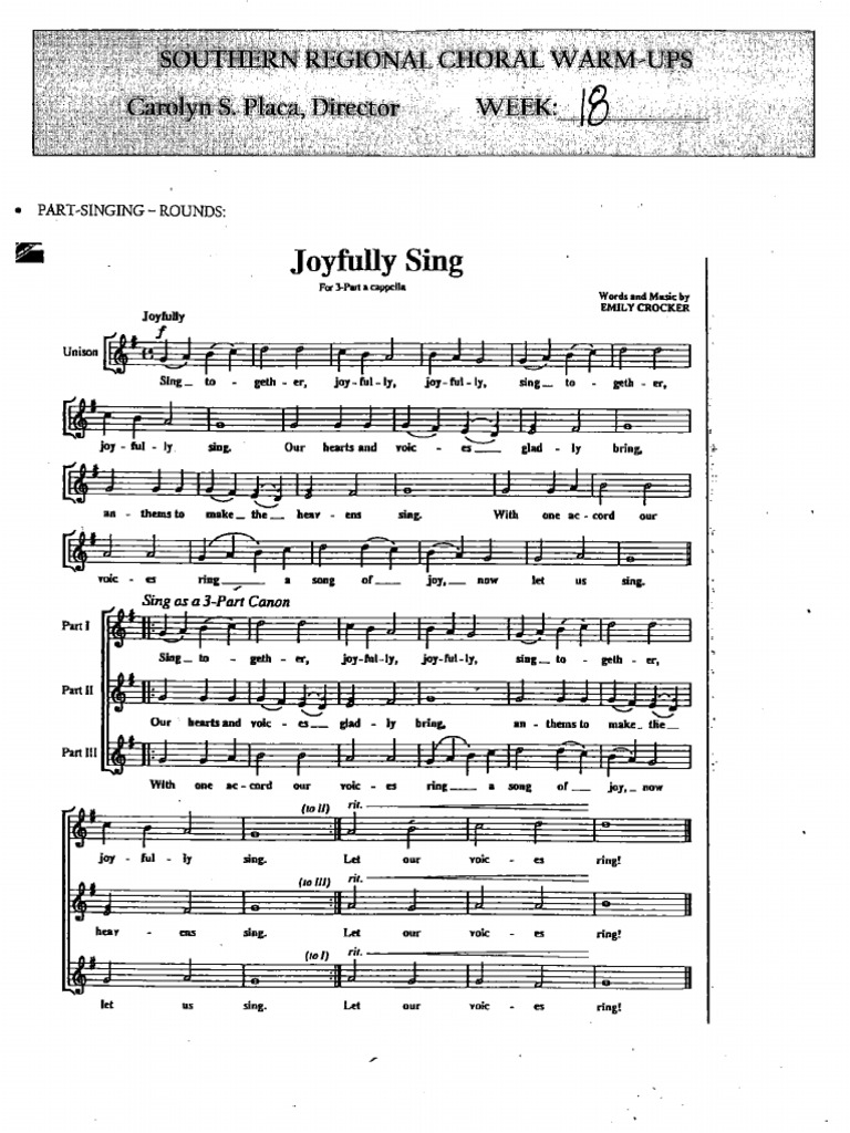 Crocker - Joyfully Sing | PDF