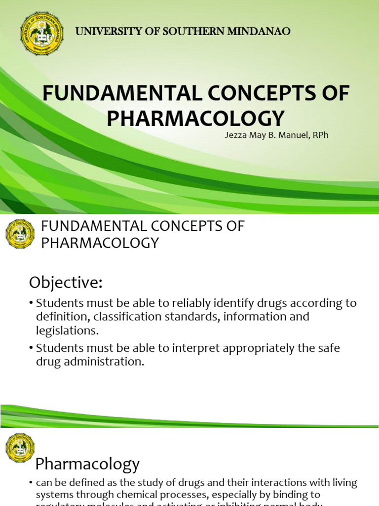 FUNDAMENTAL-CONCEPTS-OF-PHARMACOLOGY | PDF