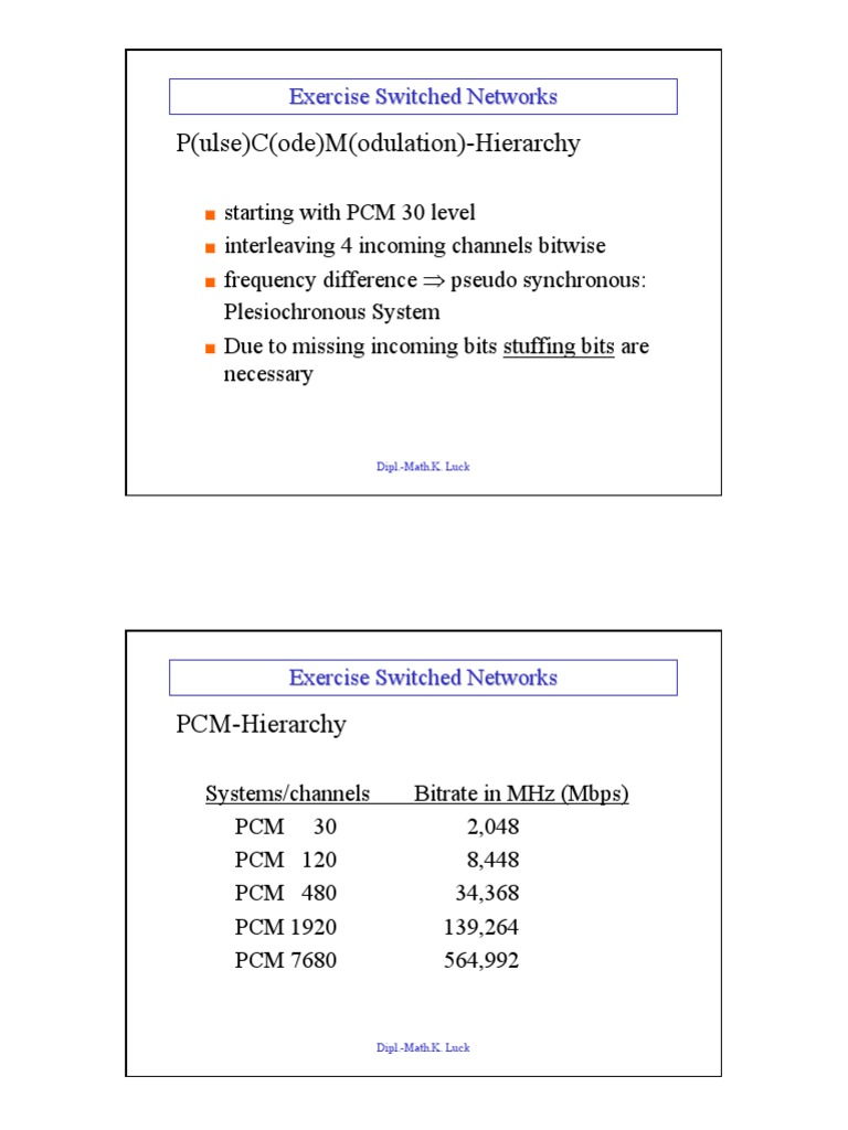 PCM 30 Frame 2 | PDF | Bit Rate | Multiplexing