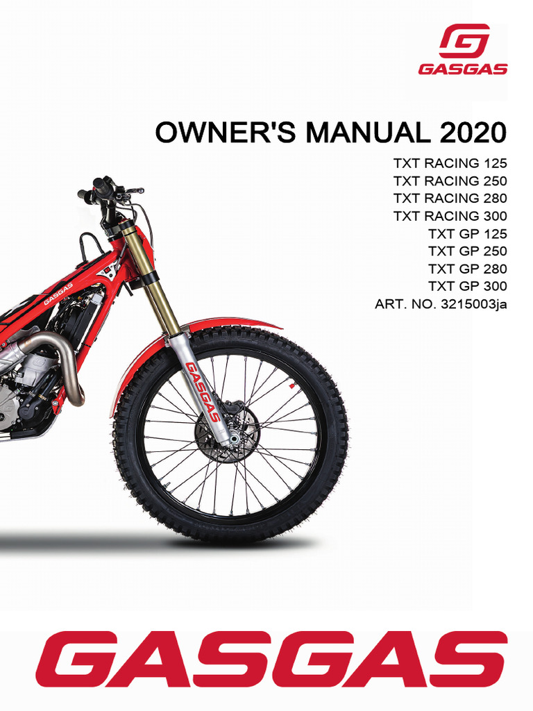 GASGAS TXT Manual | PDF