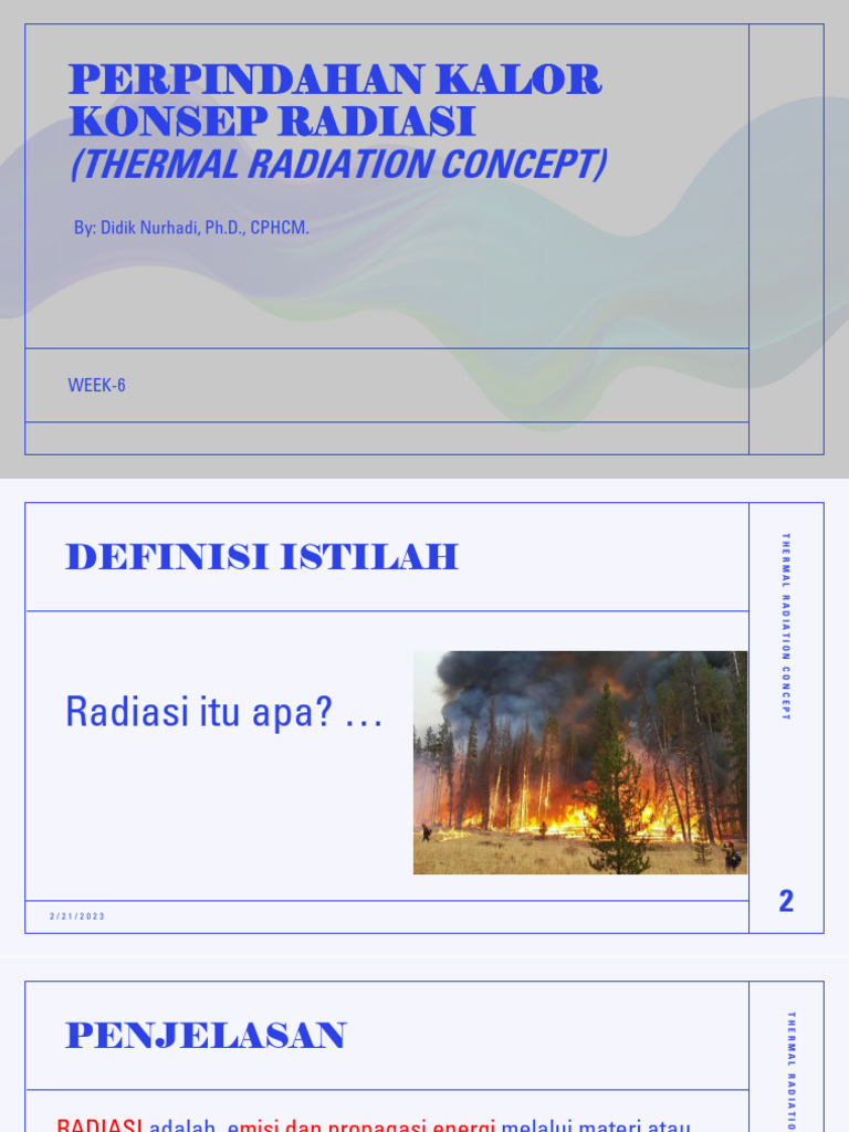 Penjelasan Heat Radiation - Week 6 | PDF | Sains & Matematika
