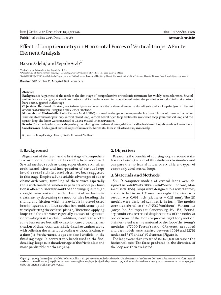 Horizontal Forces and Loop Geometry | PDF