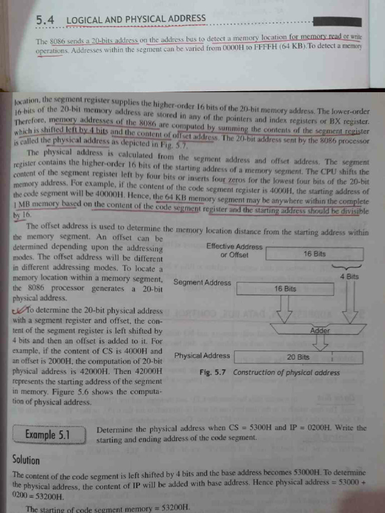 Physical Address 8086 | PDF