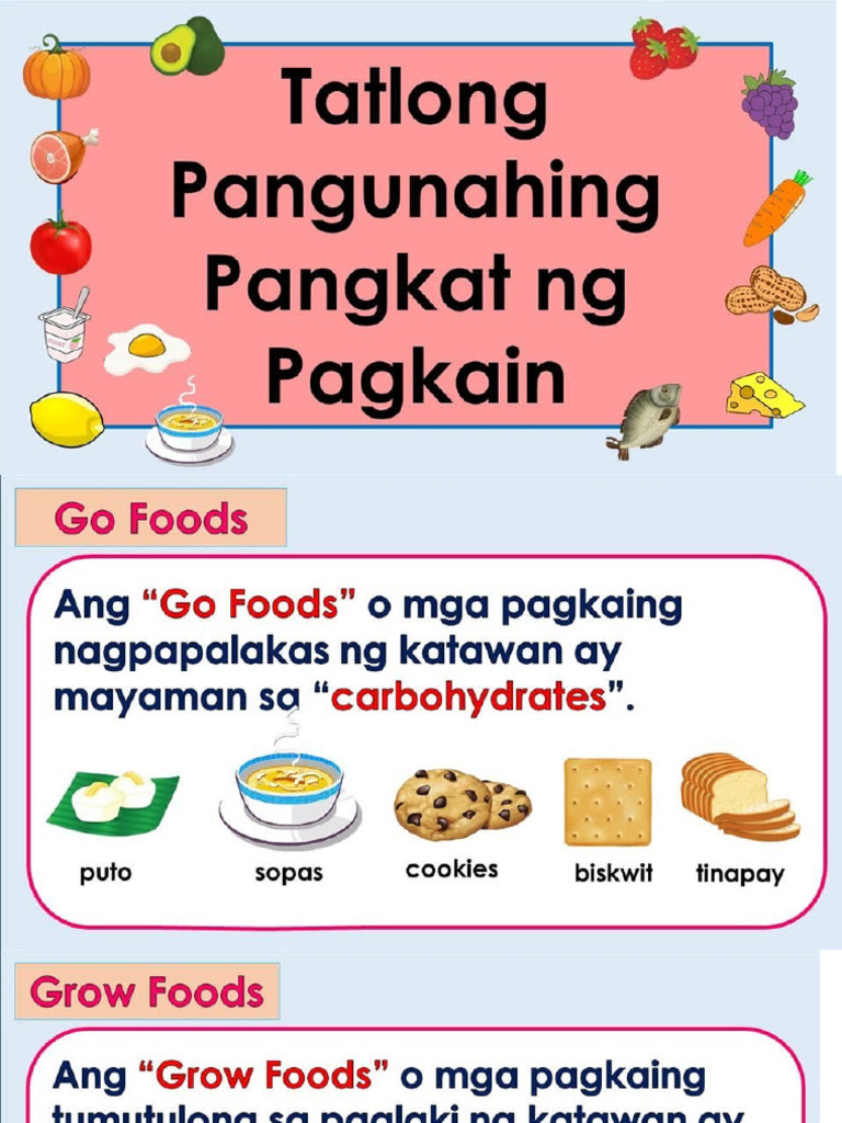 Go, Grow, Glow Food | PDF