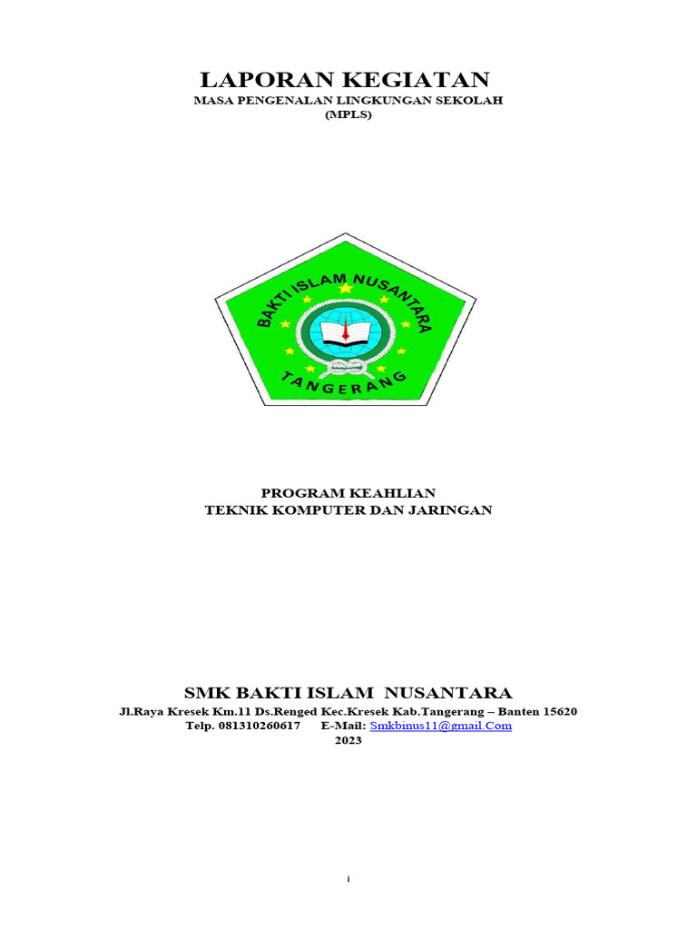 Laporan Kegiatan MPLS | PDF