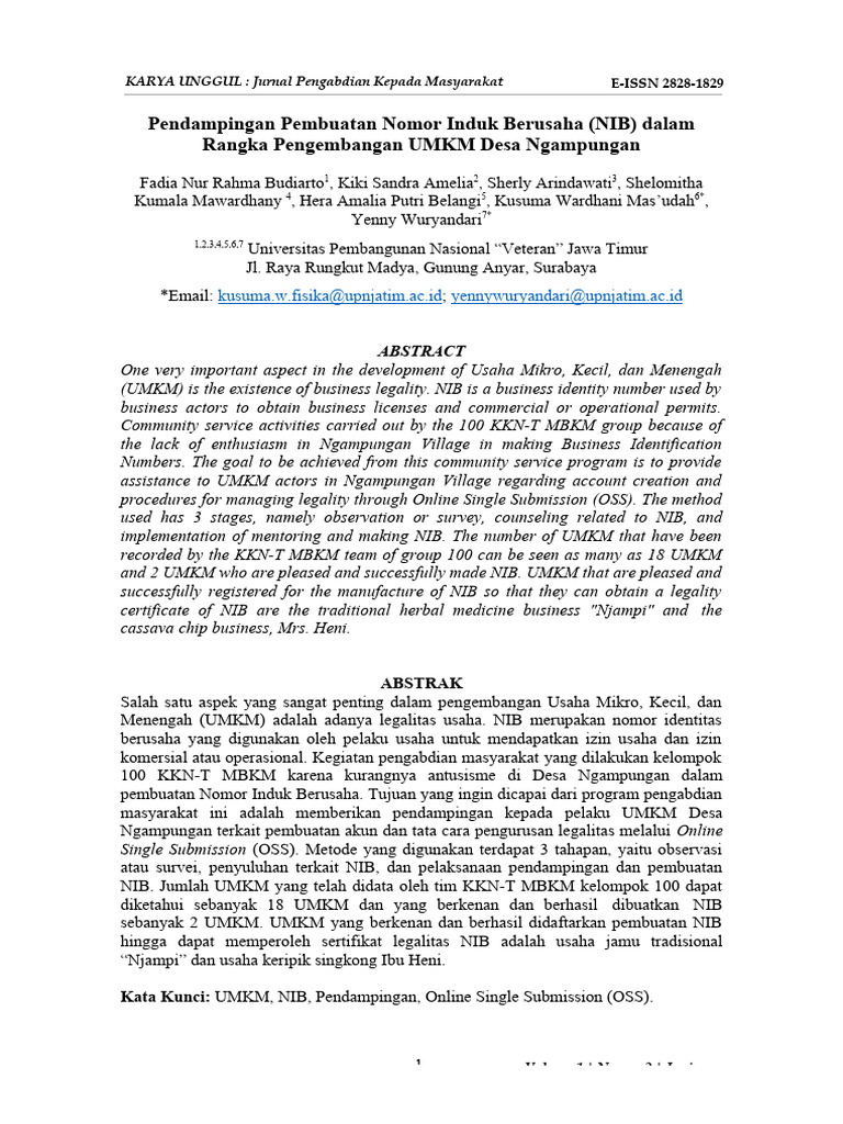 Fadia Nur, DKK | PDF