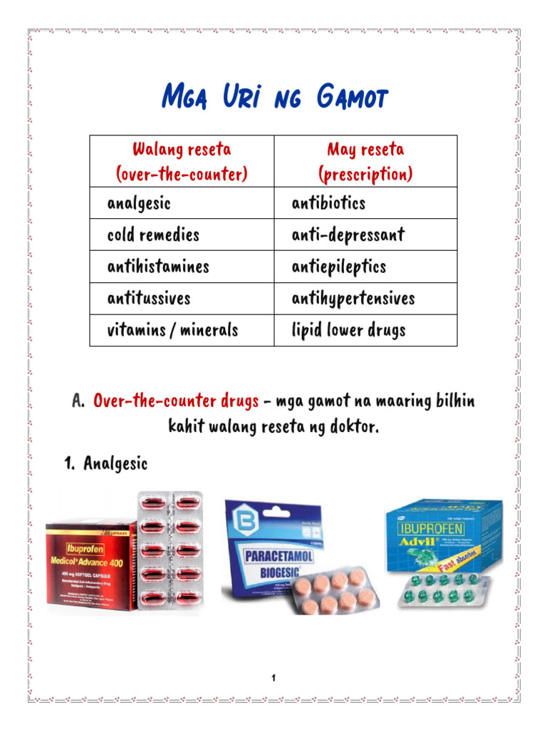 Health Uri NG Gamot | PDF