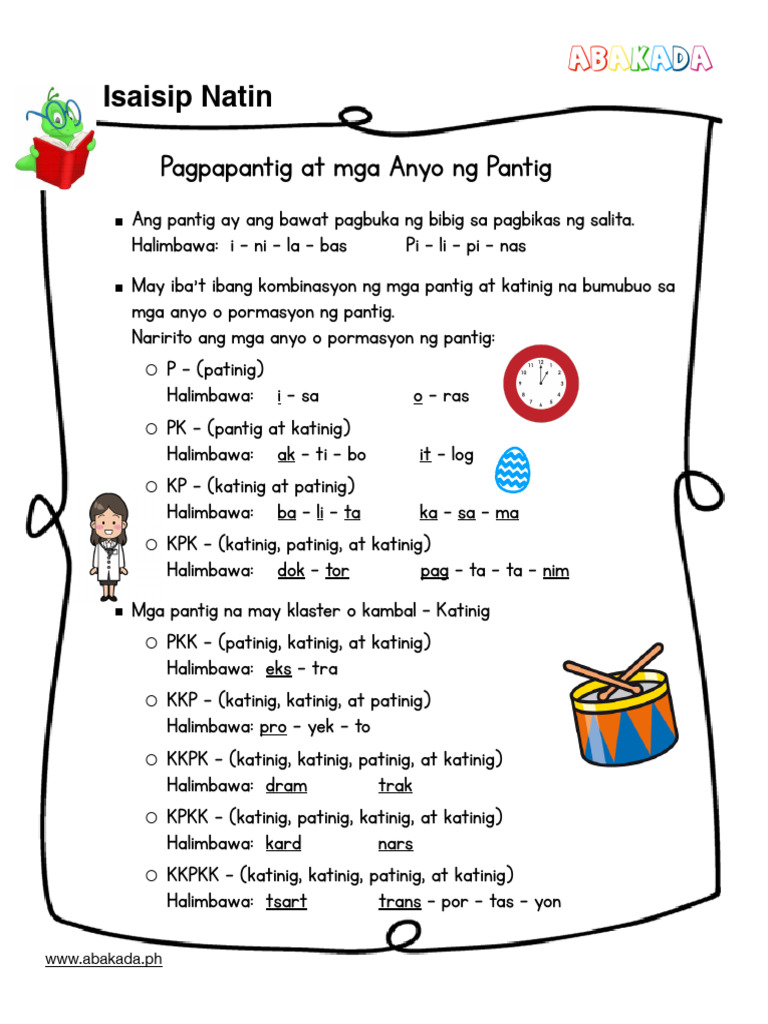 Pagpapantig-anyo-ng-pantig | PDF