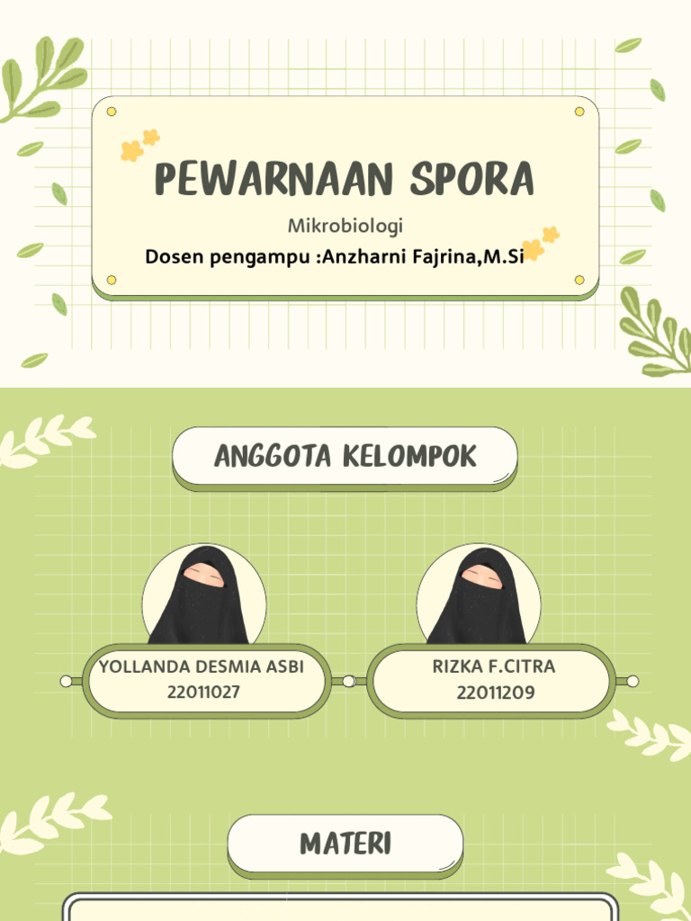 Kelompok 13 Pewarnaan Spora | PDF | Griya & Taman | Kesehatan Holistik