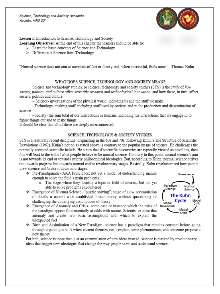 STS L1 Introduction | PDF