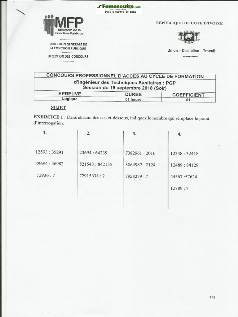 Sujets de Logique | PDF