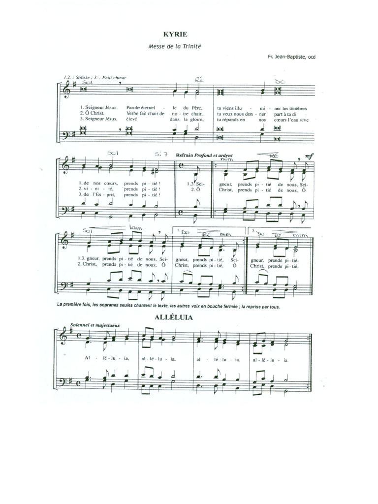 Messe de La Trinité Complète 2 | PDF
