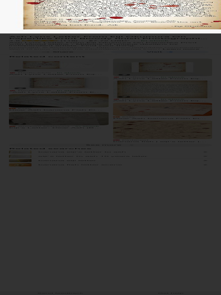 Ash Letter To Eiji - Google Search | PDF | Home & Garden