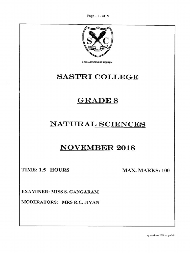Natural Science Nov 2018 | PDF