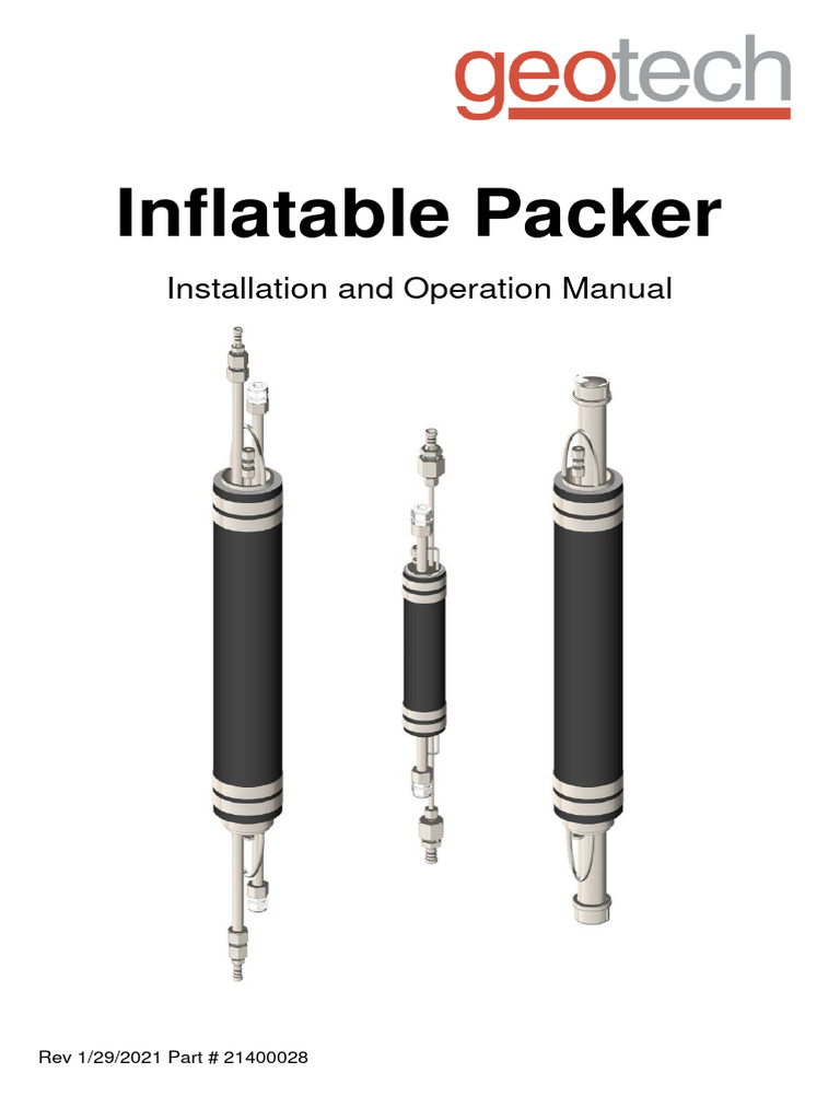 Geotech Inflatable Packer Manual | PDF