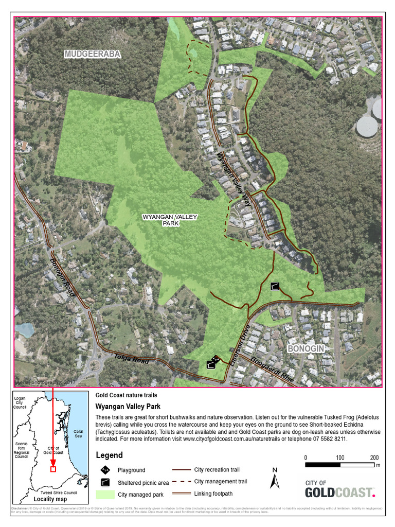 Wyangan Valley Park Terrain Map | PDF