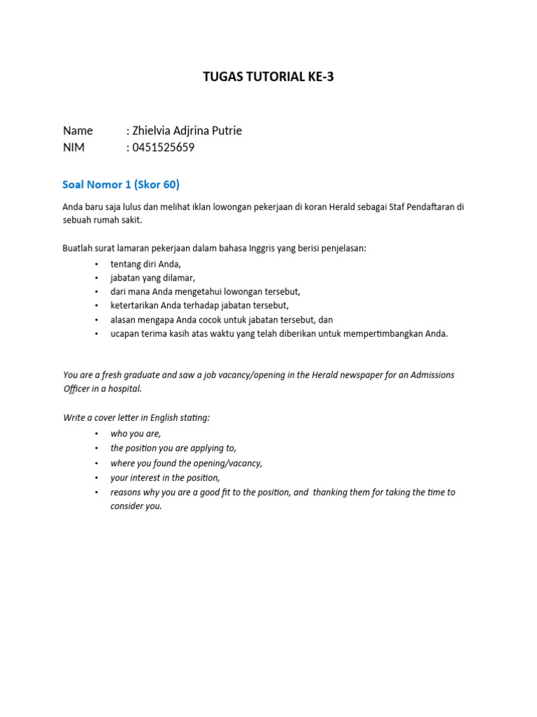 Tugas UT | PDF | Human Communication