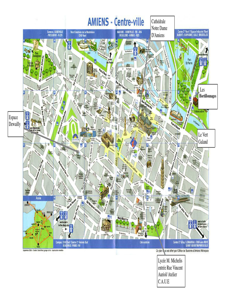 Aphg Plan Du Centre Ville D Amiens | PDF