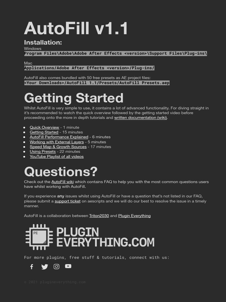 AutoFill v1.1 | PDF | Computers | Technology & Engineering