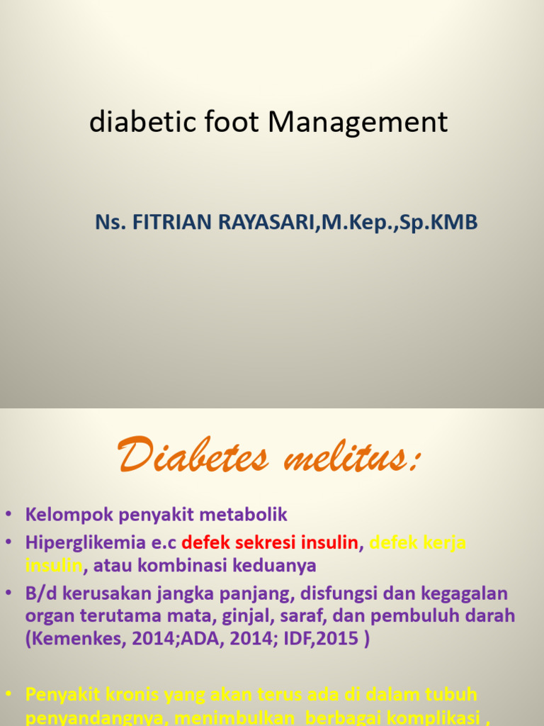 DM & Komplikasi Kaki DM | PDF