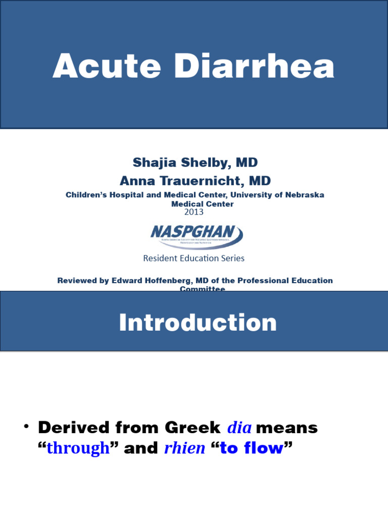 Diarrhea | PDF
