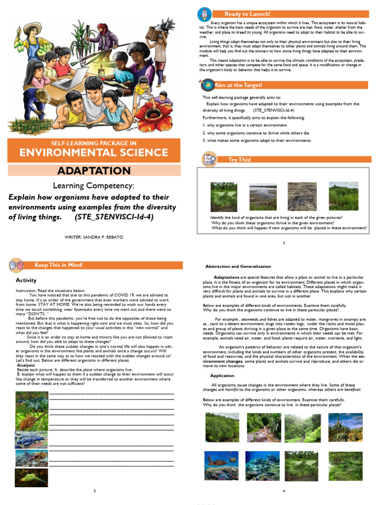 ENVI SCI Adaptation | PDF