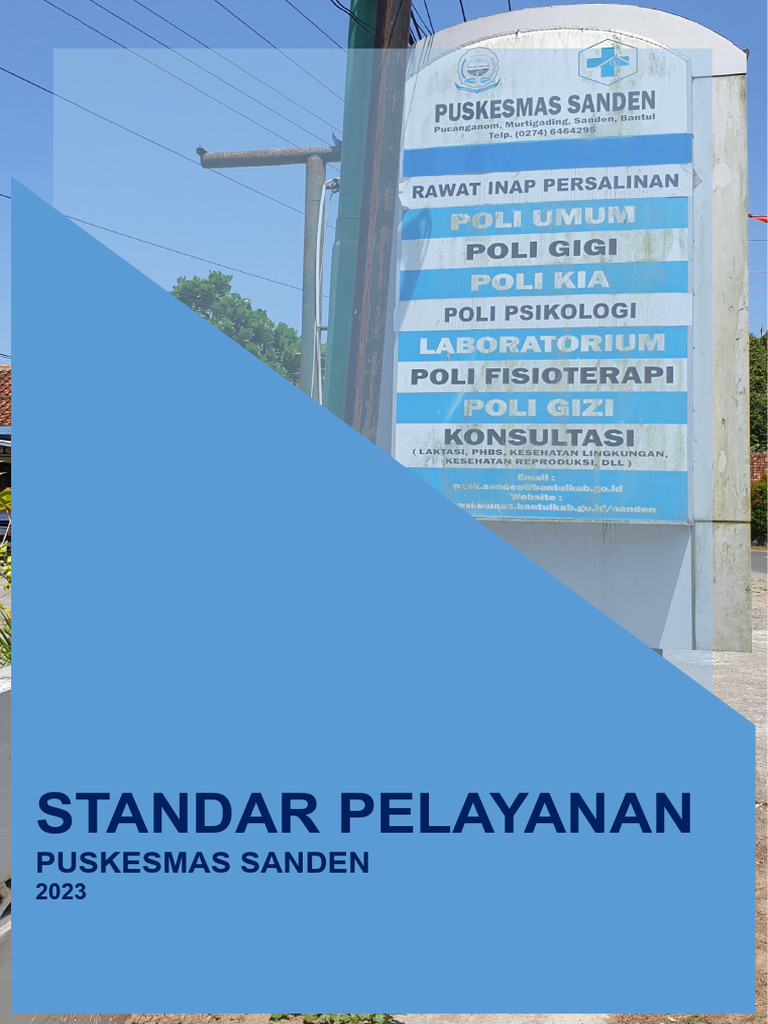 Standar Pelayanan Puskesmas Sanden 2023 | PDF
