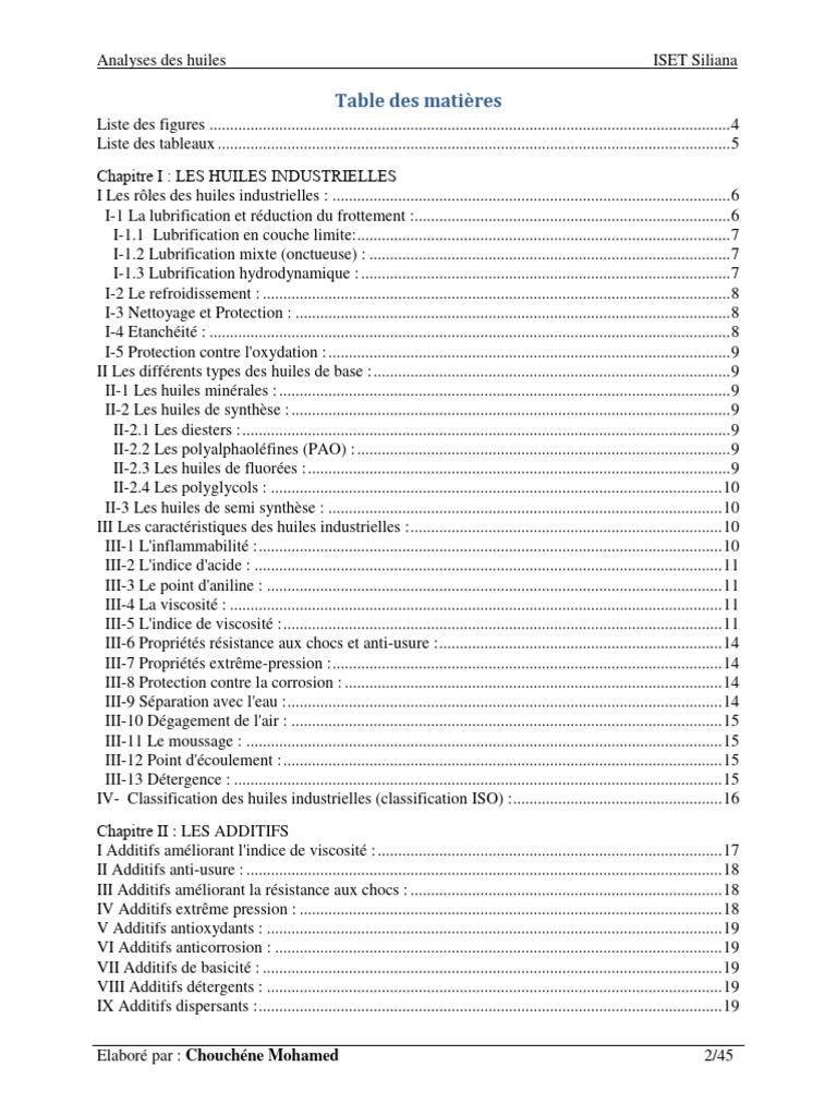 Table Des Matieres | PDF