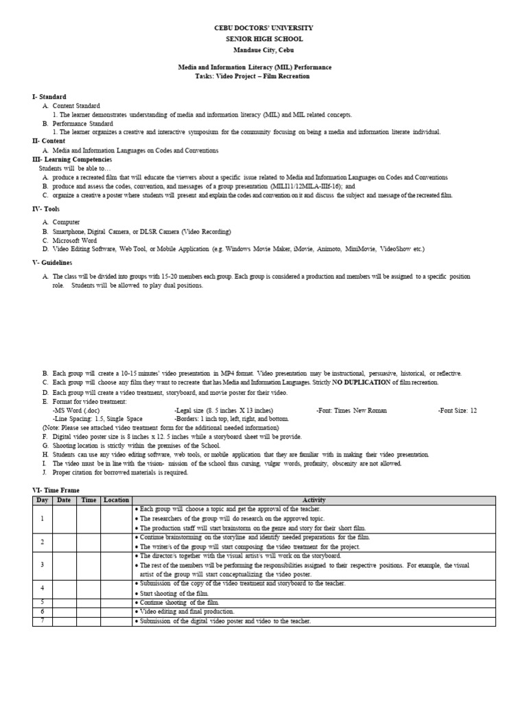 Mil - Final Performance Task | PDF