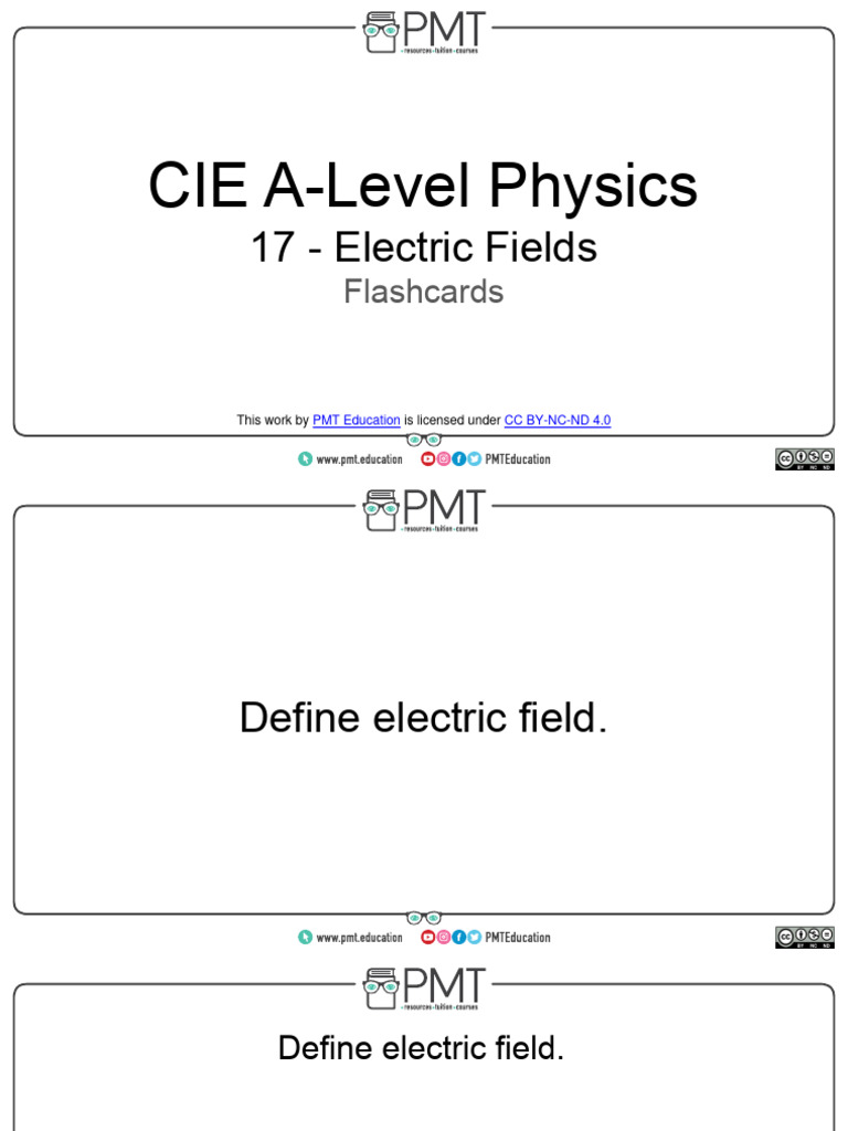 A-Level Physics: Electric Fields | PDF | Electric Field | Capacitance