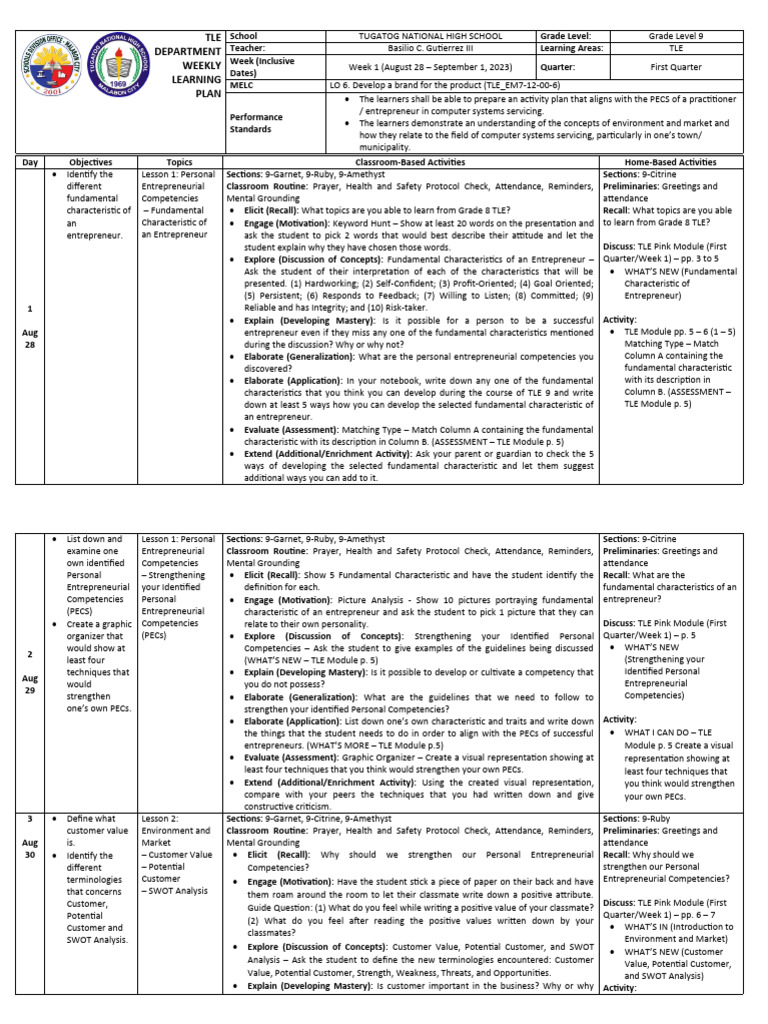 WLP W1 Q1 CSS9 | PDF