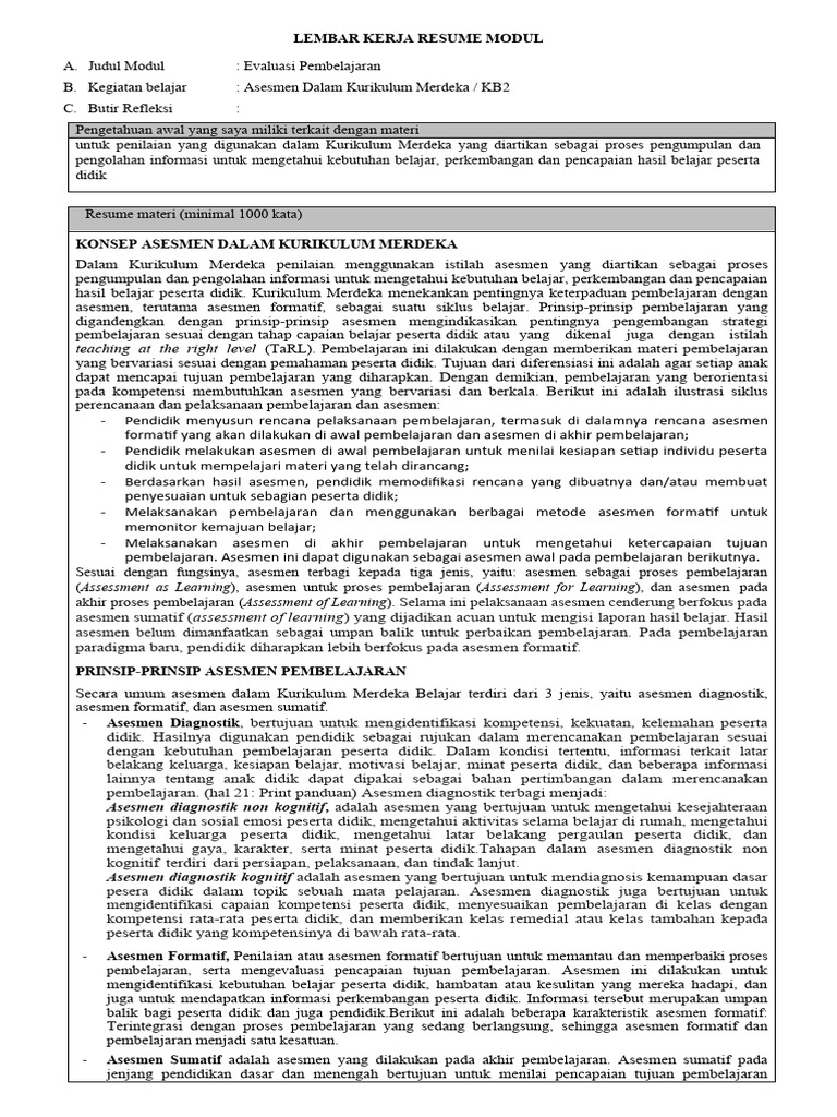 Resume Modul 4 KB 2 | PDF