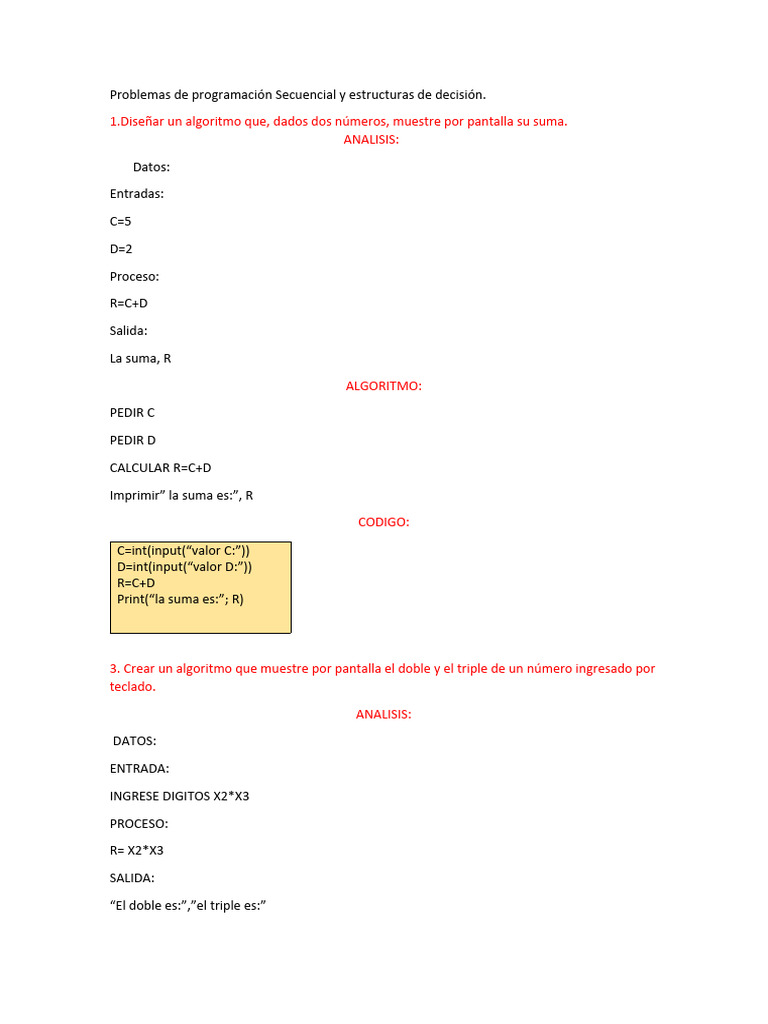 Tarea 2 de Algoritmo en Python | PDF