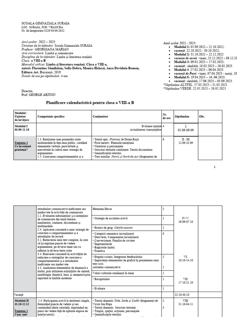 PLANIFICARE INSPECTIE | PDF