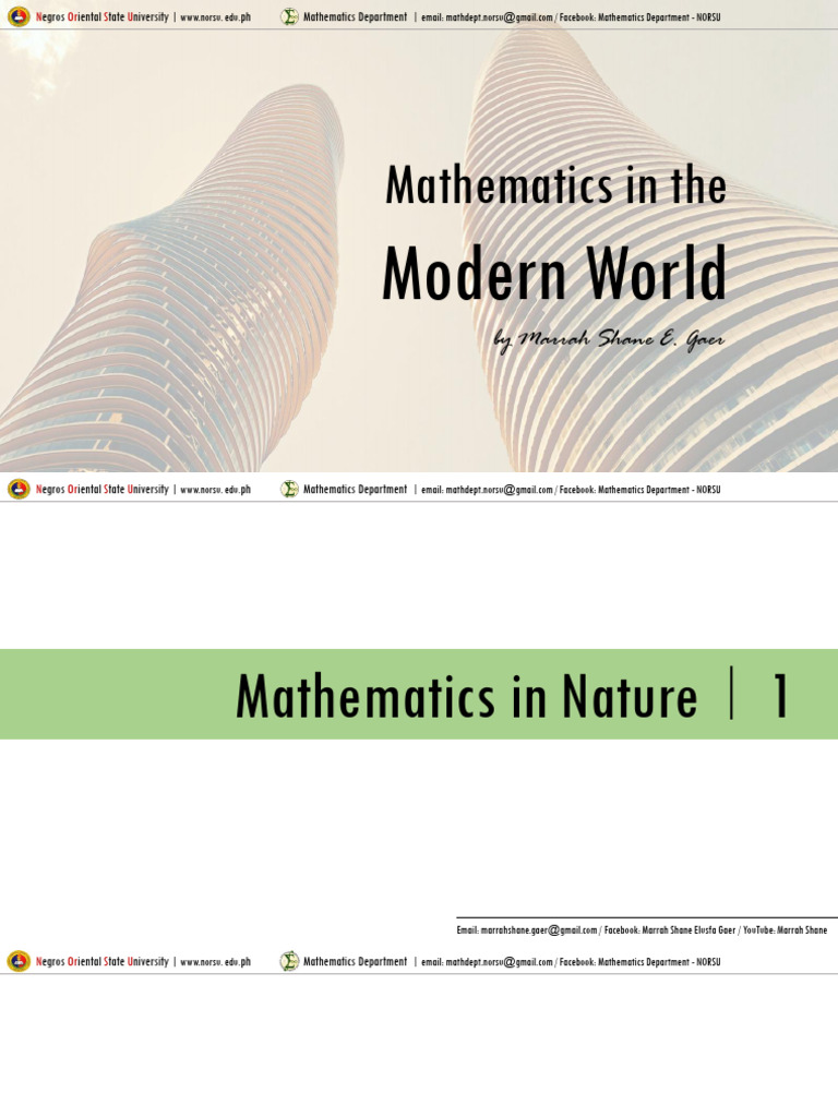 GE 4 Mathematics in Nature | PDF