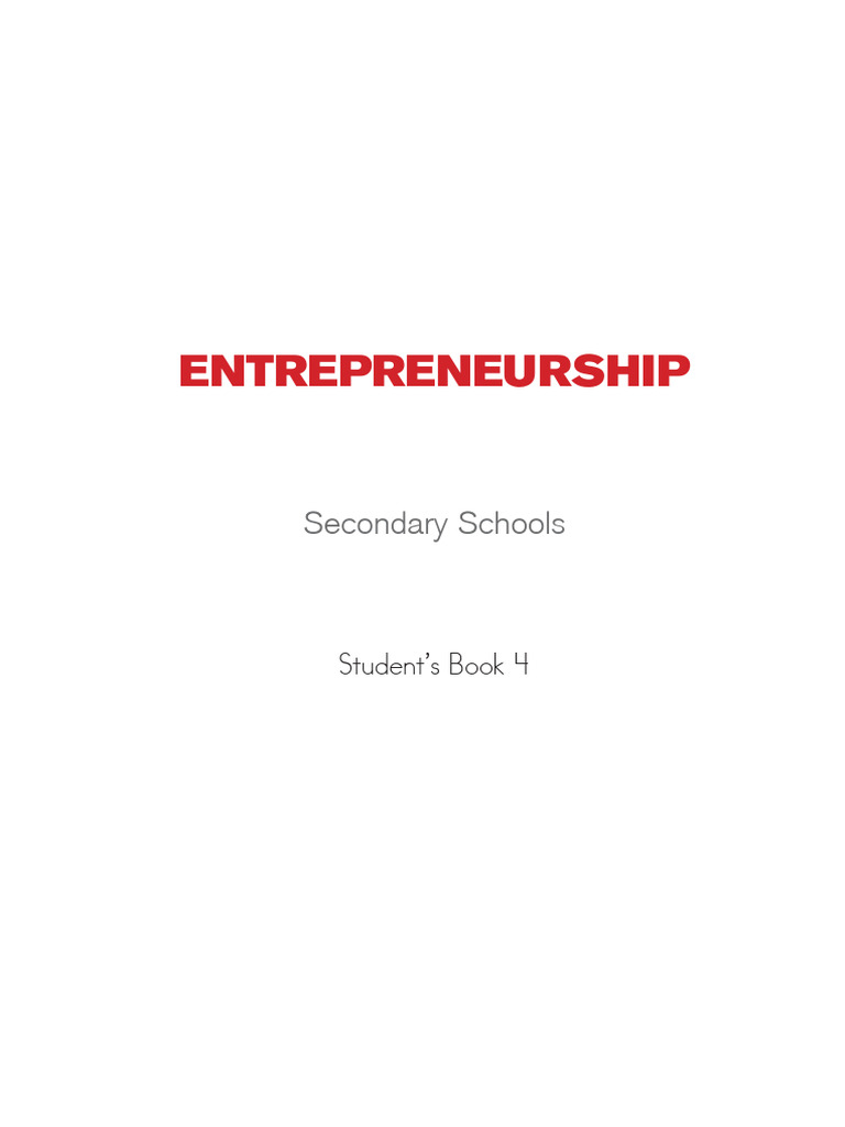 Entrepreneurship S4 Sb Pdf