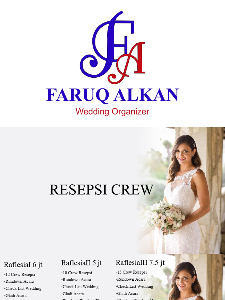 Paket Akad Resepsi | PDF