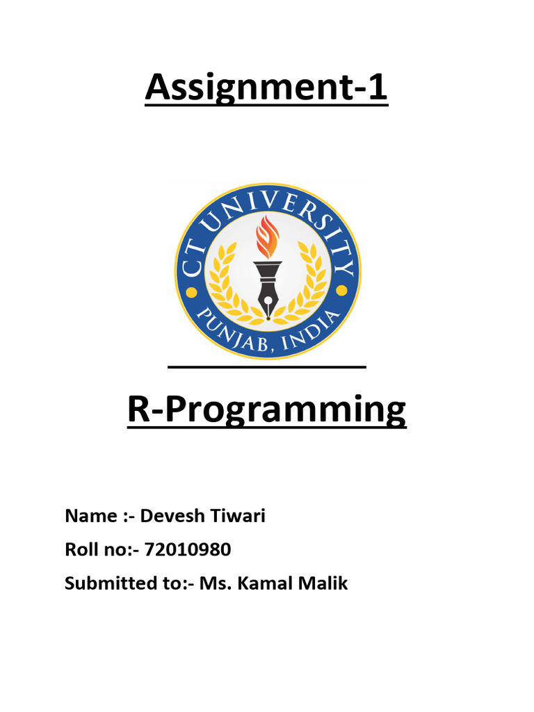 Assignments | PDF | Information And Communications Technology | Statistics Assignments | PDF | Information And Communications Technology | Statistics