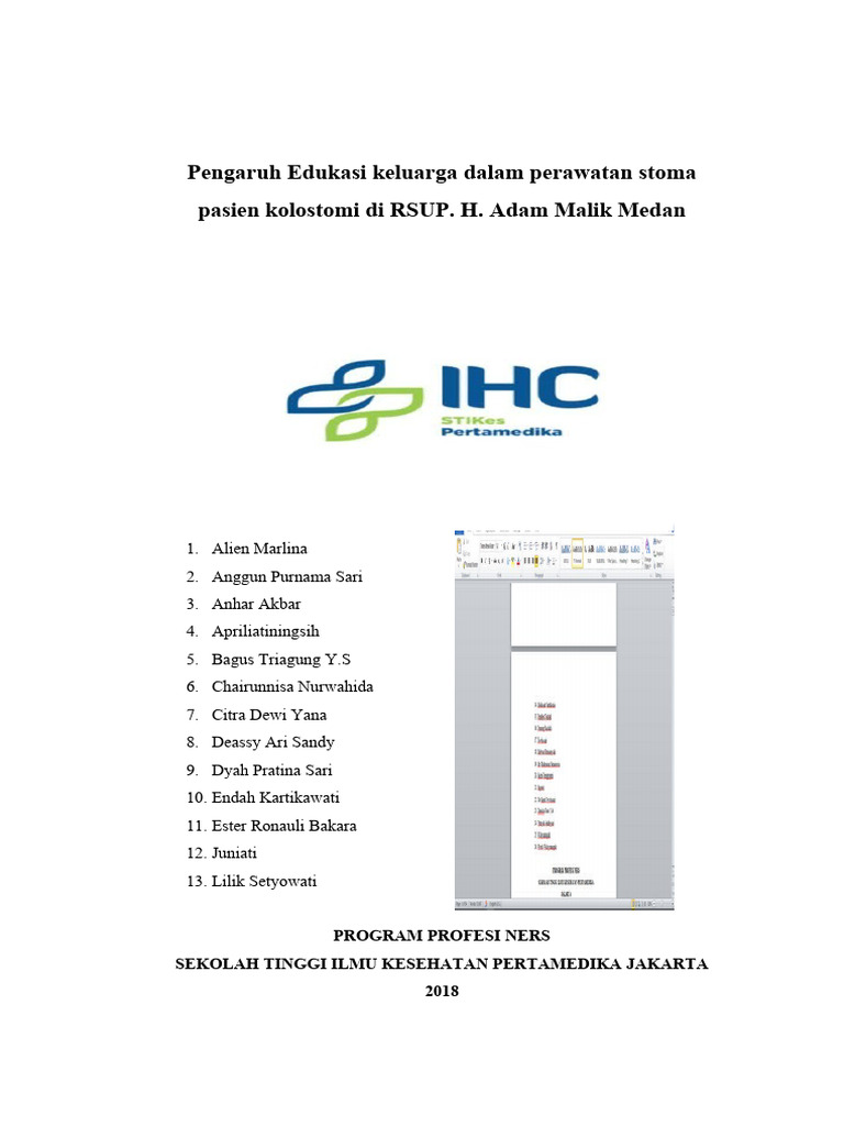 Makalah Ebn Mater Kolostomy | PDF