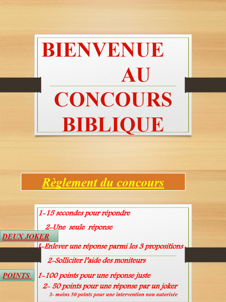 Concours | PDF