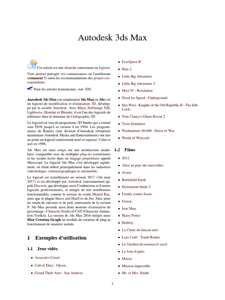 Autodesk 3ds Max | PDF