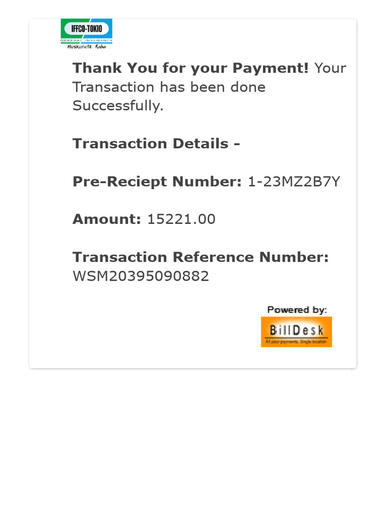 Payment Response | PDF