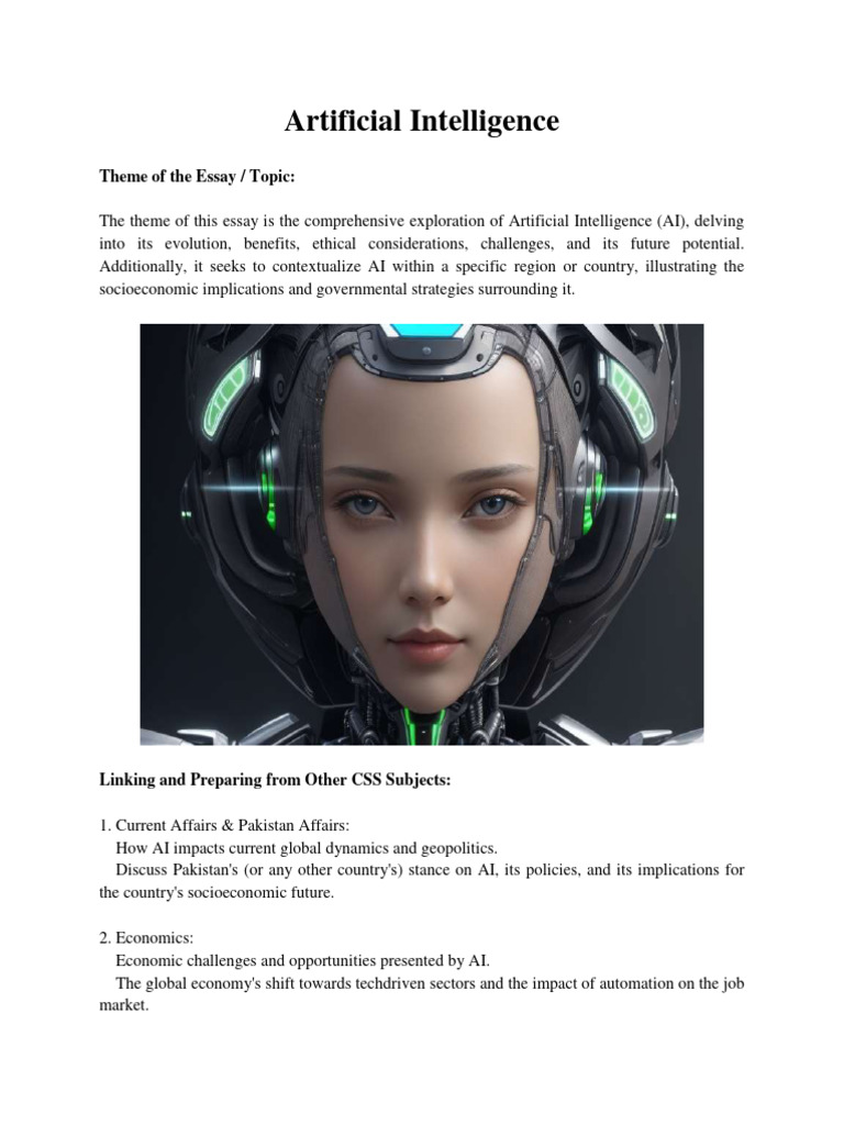 TOPIC - Artificial Intelligence | PDF