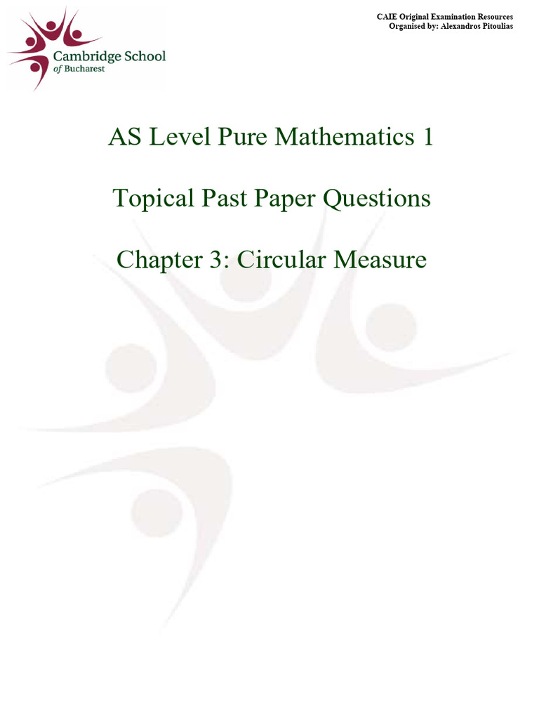 AS Level Math: Circular Measure | PDF