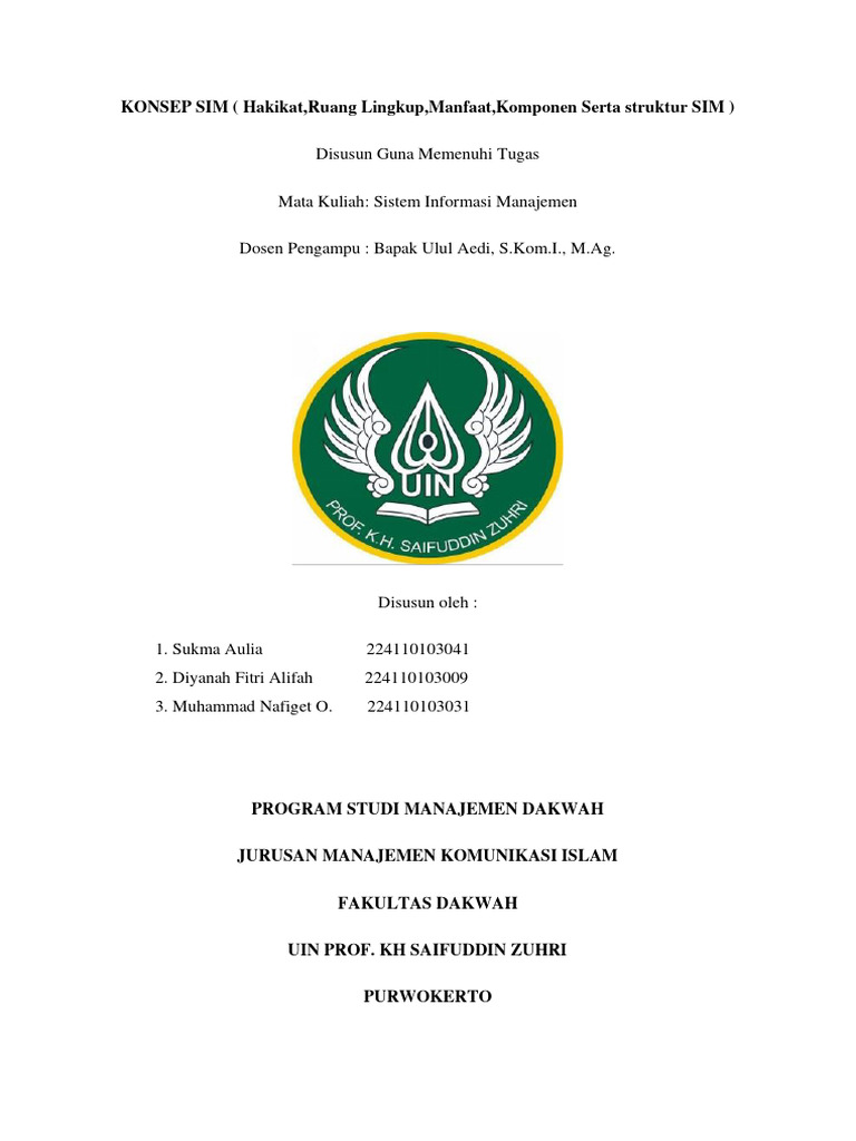 Makalah SIM Kelompok 4 | PDF