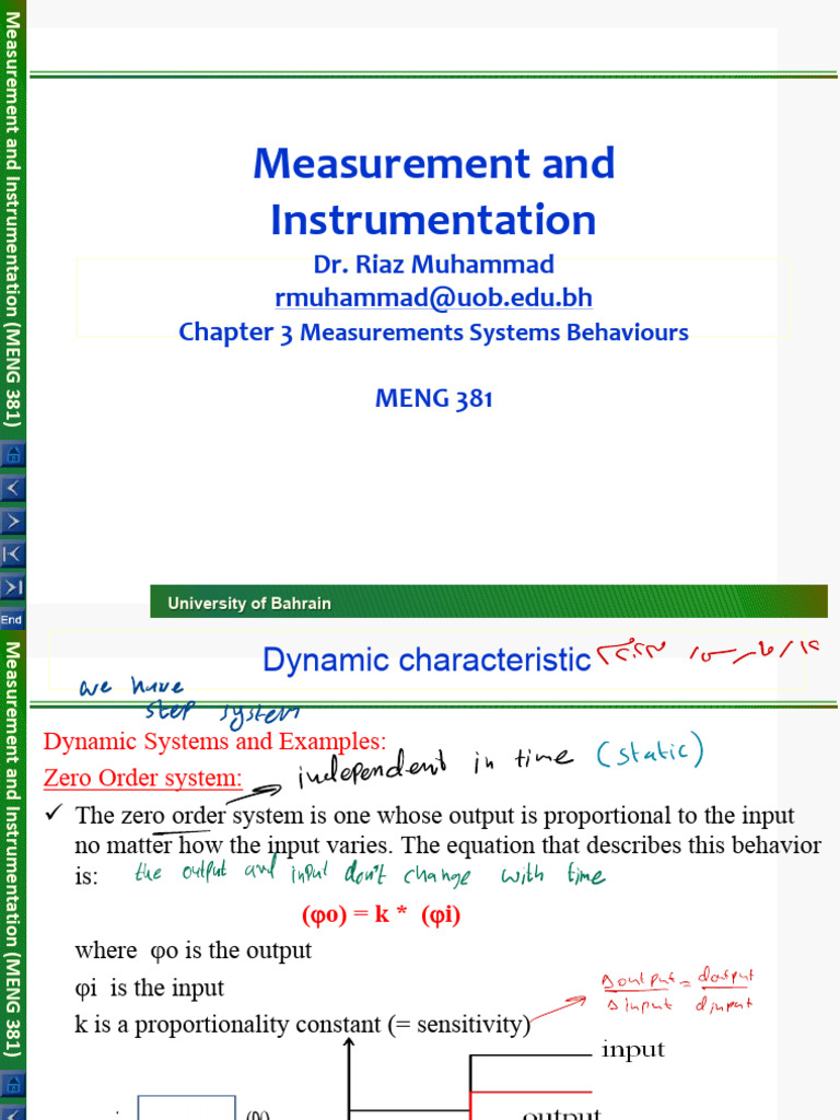 Chapter 3 Measurement System Behaviours | PDF