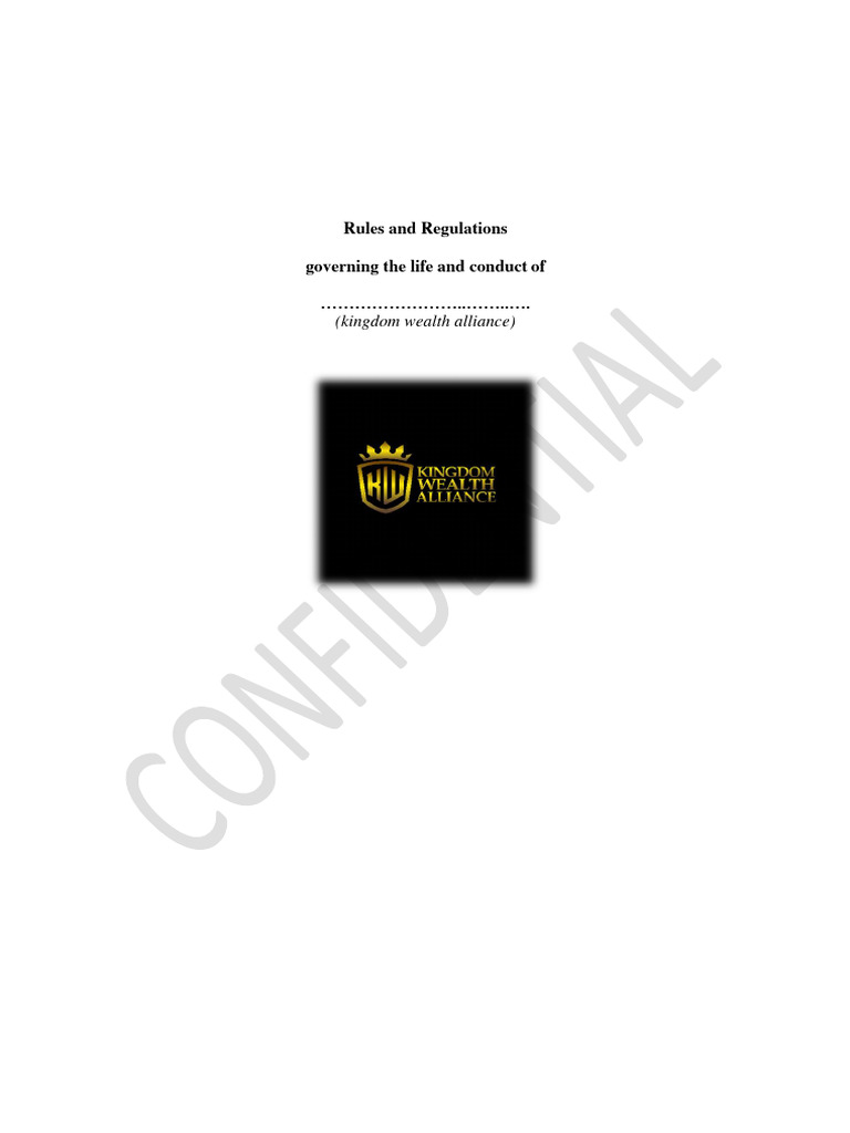 Church Membership Rules and Guidelines | PDF