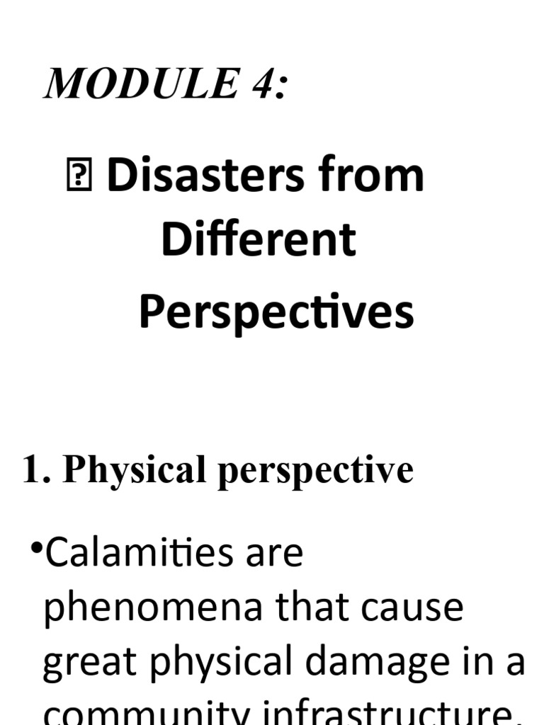 Perspectives on Disaster Impacts | PDF | Pandemic | Psychology