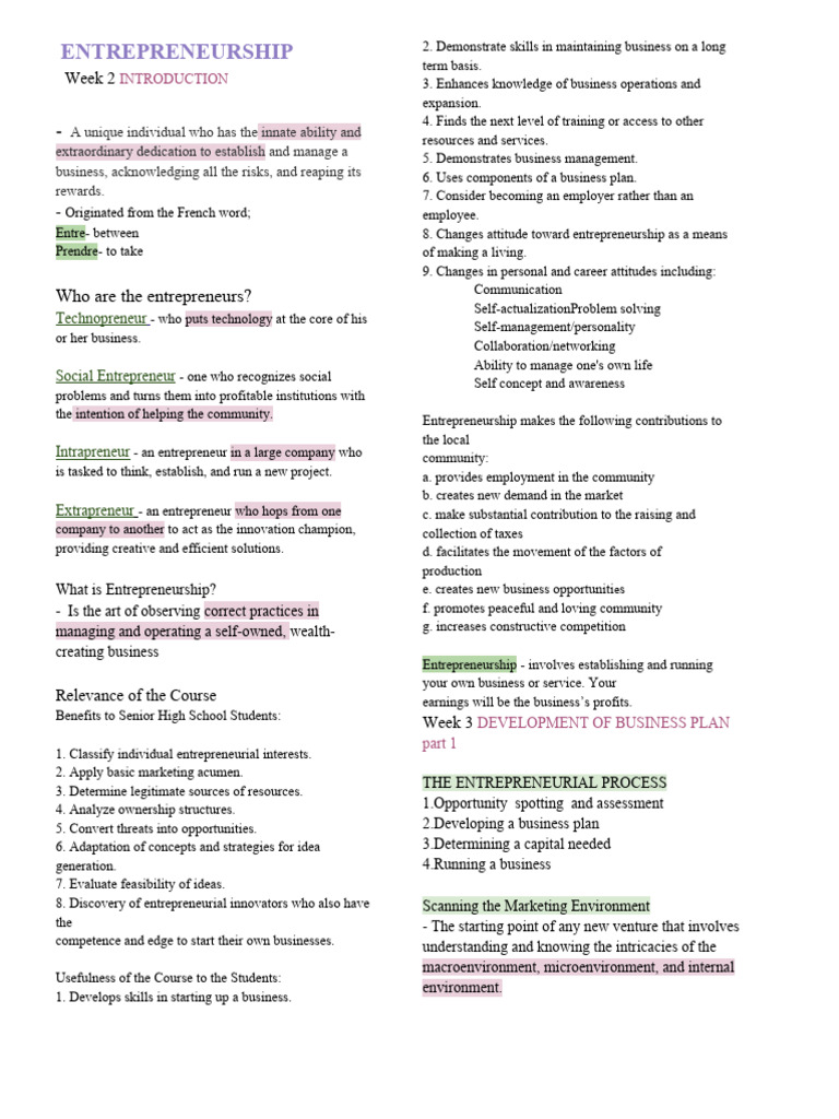 ENTREPRENEURSHIP | PDF | Marketing | Brand