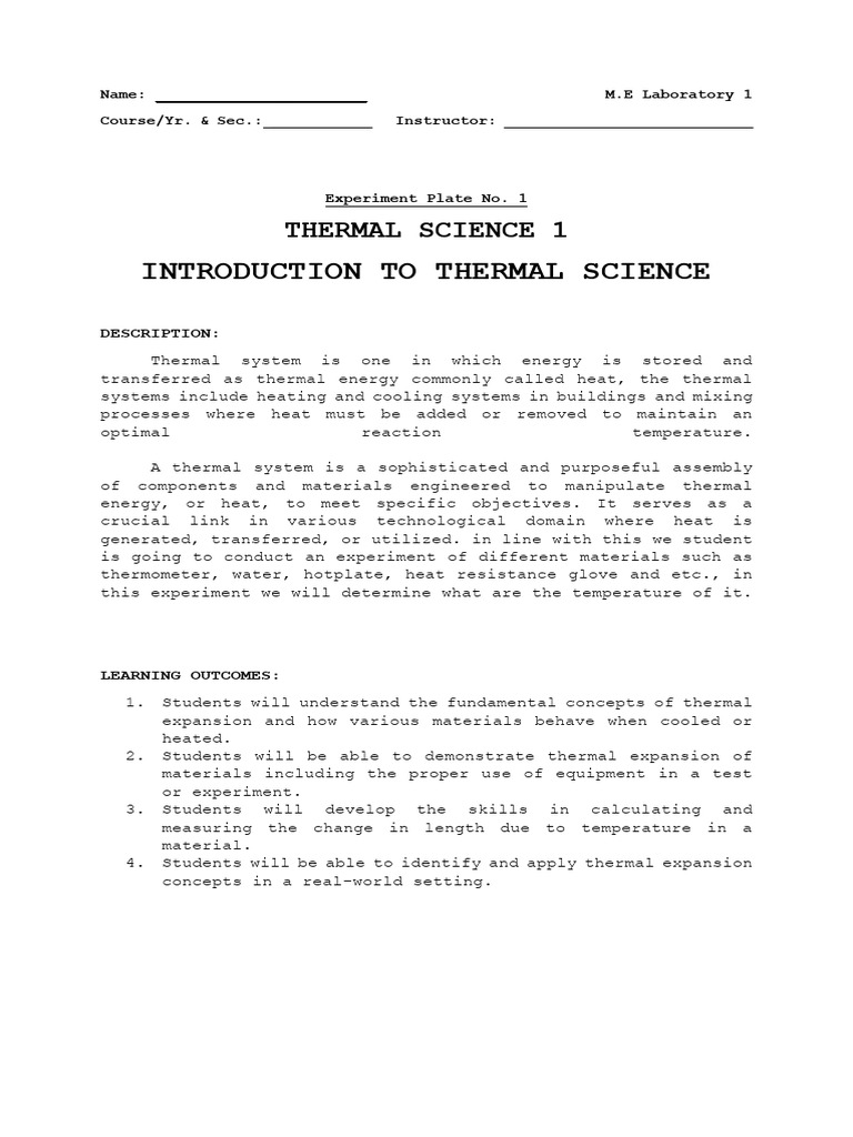 THERMAL-SCIENCE-1-PLATE-1 | PDF